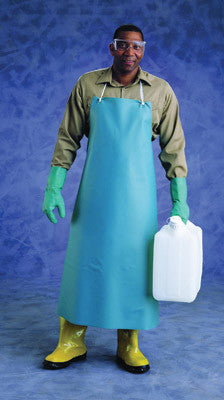Ansell 33" X 49" Green CPP 20 mil Heavy Duty PVC Apron